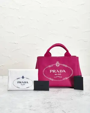 FWRD RENEW Prada Canapa Tote Bag - Pink