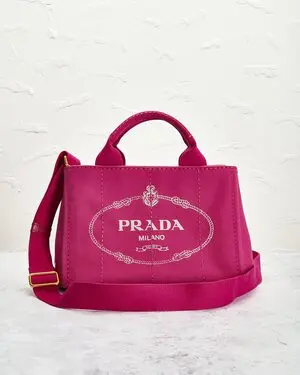 FWRD RENEW Prada Canapa Tote Bag