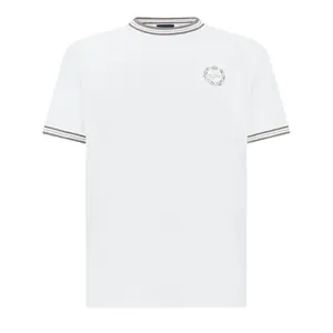 Paul & Shark X-soft Cotton Jersey T-shirt With Heraldic Embroidery - Milk