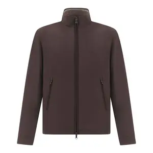 Paul & Shark Ultralight Microfiber Zip-up Blouson - Coffe