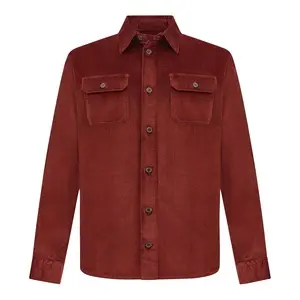 Paul & Shark Velvet Overshirt - Winery