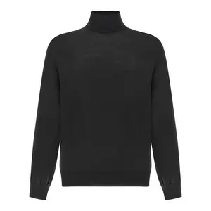 Paul & Shark Superfine 140's Merino Wool Turtleneck Sweater - Black