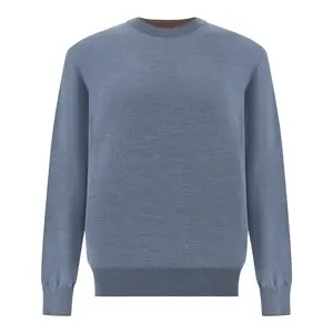 Paul & Shark Wool And Silk Crewneck With Contrast Trim - Infinity