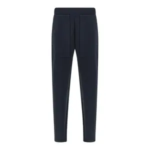 Paul & Shark Supima® Cotton Trousers With Alcantara® Details