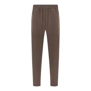 Paul & Shark Supima® Cotton Trousers With Alcantara® Details - Falcon