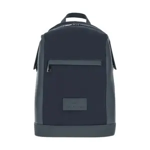 Paul & Shark Firenze Backpack In Leather And Suede - Blue