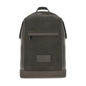 Paul & Shark Firenze Backpack In Leather And Suede - Coffee Bean