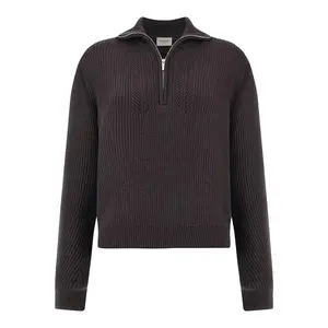 Paul & Shark Wool Half-zip Sweater - Coffee