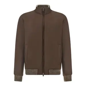 Paul & Shark Typhoon Re-4x4 Stretch Bomber Jacket With Suede Details
