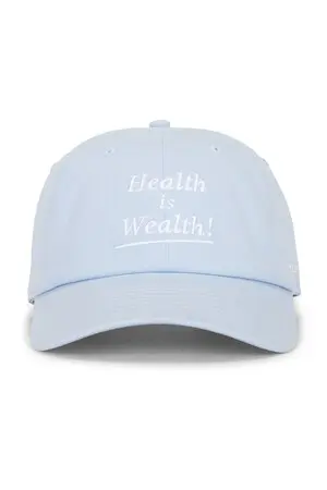 Sporty & Rich Health Is Wealth" Baseball Cap - Mist