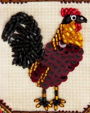 ALEMAIS Ace Rooster Embellished Clutch - Multi