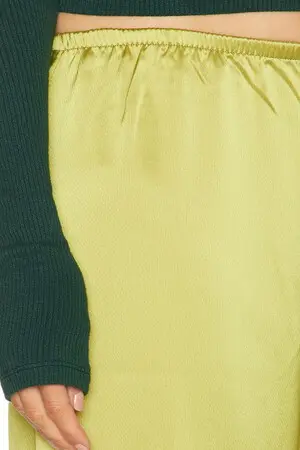LESET Barb Wide Leg Pant - Chartreuse
