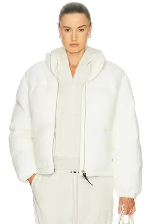Canada Goose Puffer Fleece Jacket With Funnel Neck
