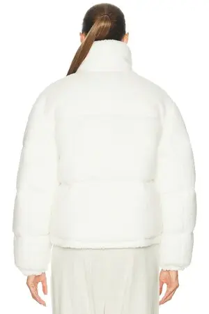 Canada Goose Puffer Fleece Jacket With Funnel Neck - Bone
