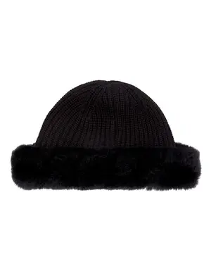 YVES SALOMON Rex Rabbit And Cashmere Bonnet