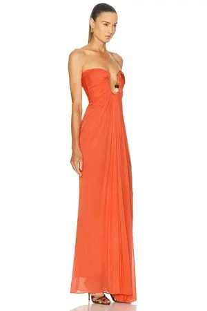 Christopher Esber Helix Crystal Strapless Gown