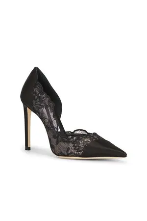 JIMMY CHOO Brigitte Lace Satin 100 Pump