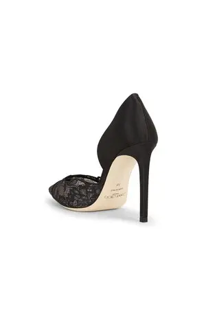 JIMMY CHOO Brigitte Lace Satin 100 Pump