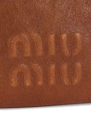 Miu Miu Lambskin Leather Shoulder Bag - Rovere