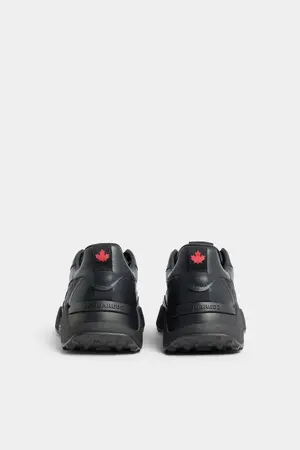 Dsquared2 Leather Flow Sneakers - Black