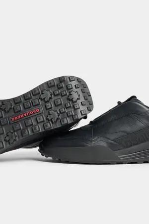 Dsquared2 Leather Flow Sneakers - Black