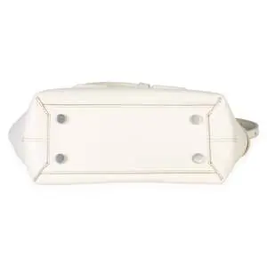 Bottega Veneta Maxi Intrecciato Leather Shoulder Bag - White