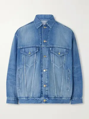 GRAPHPAPER Selvage Denim Trucker Jacket - Blue