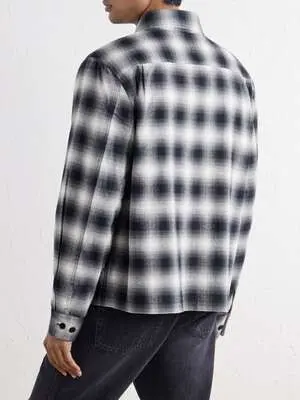 CORRIDOR Zoclao Checked Zip-up Cotton Jacket