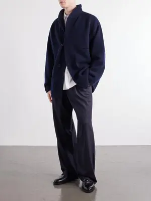 Inis Meáin Wool And Cashmere-blend Shawl Collar Cardigan