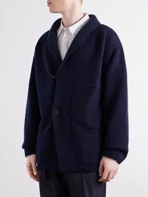 Inis Meáin Wool And Cashmere-blend Shawl Collar Cardigan