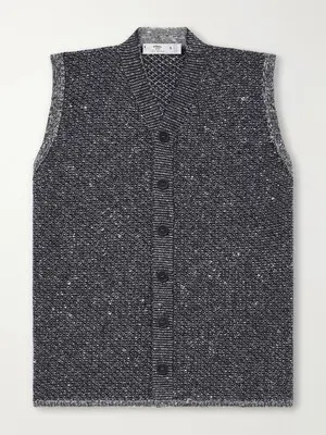 Inis Meáin Breidin Merino Wool And Cashmere-blend Gilet - Gray