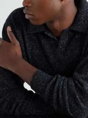 Auralee Cashmere Polo Sweater