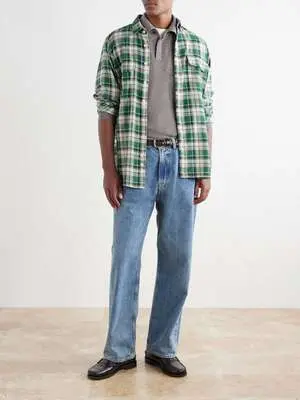 Mr P. Cashmere And Silk-blend Polo Sweater