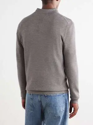 Mr P. Cashmere And Silk-blend Polo Sweater