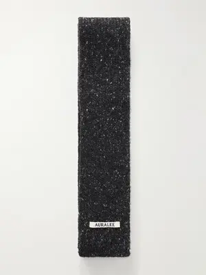 Auralee Cashmere Scarf - Black