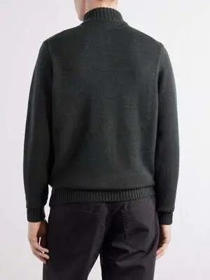 Inis Meáin Wool And Linen-blend Zip-up Cardigan