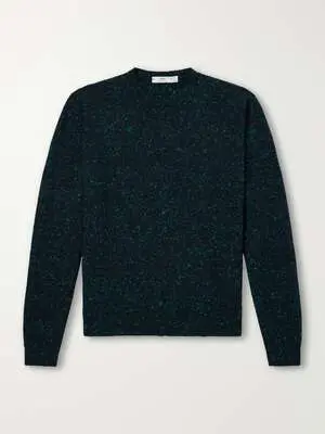 Inis Meáin Merino Wool And Cashmere-blend Sweater - Green