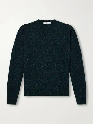 Inis Meáin Merino Wool And Cashmere-blend Sweater - Green