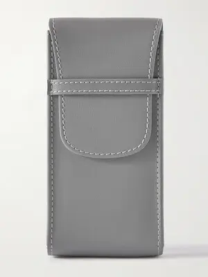 RAPPORT LONDON Hyde Park Leather Watch Pouch - Gray