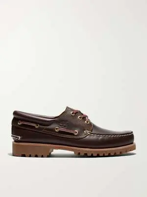 Timberland Authentic 3-eye Lug Leather Boat Shoes - Dark Brown