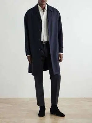 Zegna Checked Silk-twill Shirt