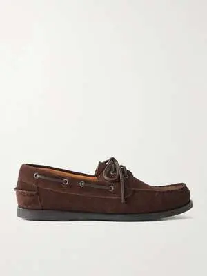 Mr P. Suede Boat Shoes - Brown
