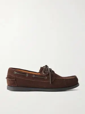 Mr P. Suede Boat Shoes - Brown