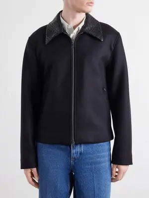 Bottega Veneta Intrecciato Wool-felt Jacket