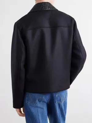 Bottega Veneta Intrecciato Wool-felt Jacket