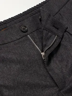 Zegna Straight-leg Wool, Cashmere, And Silk-blend Trousers