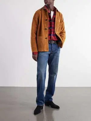 FORTELA Montana Leather-trimmed Suede Jacket