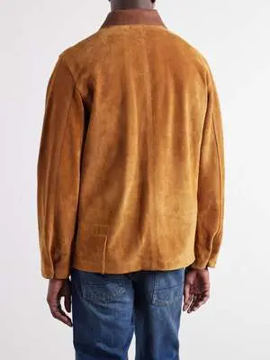 FORTELA Montana Leather-trimmed Suede Jacket