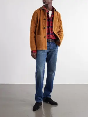 FORTELA Montana Suede Jacket With Leather Trim