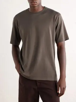 Auralee Luster Cotton-jersey T-shirt
